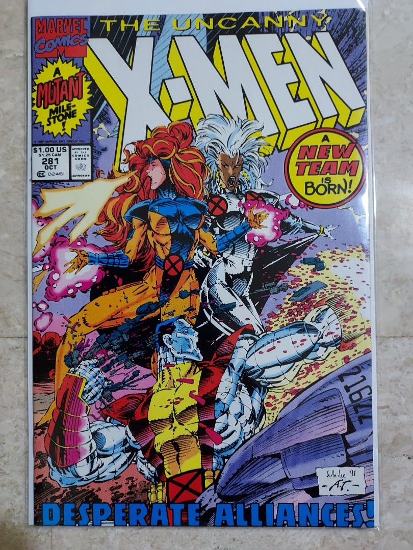 Uncanny X-Men #281, Hobbies & Toys, Books & Magazines, Comics & Manga ...