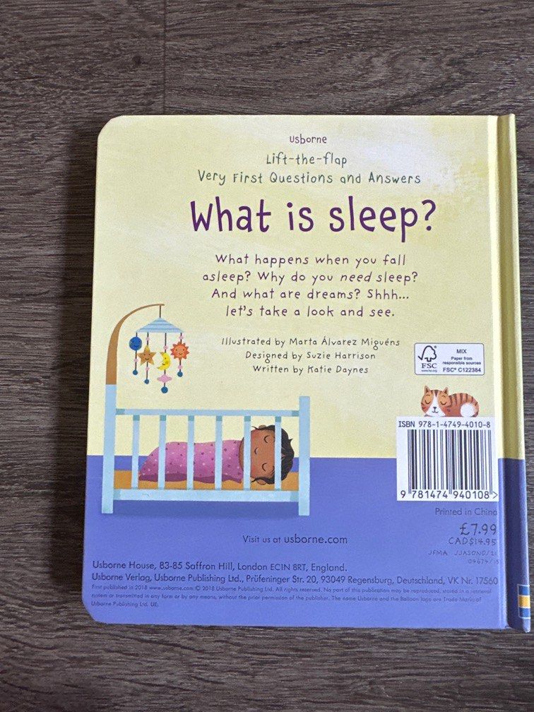 Usborne - what is sleep? Lift the flap, Hobbies & Toys, Books ...