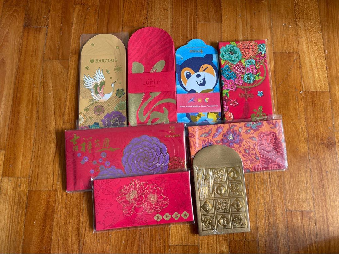 Various banks red packets angbao - set A, Everything Else on Carousell