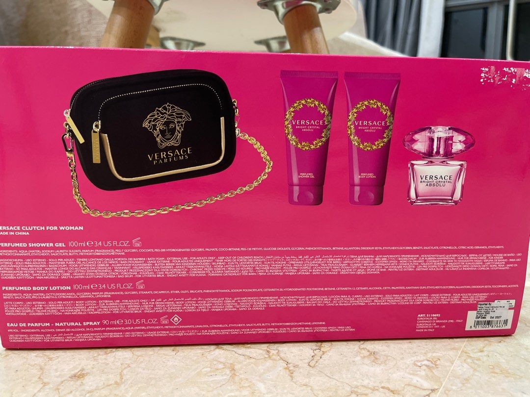 Versace bright crystal absolu set, Beauty & Personal Care, Fragrance ...