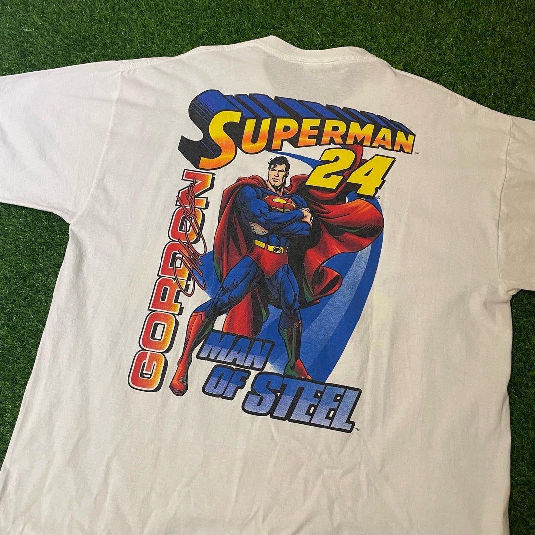 Vintage 1999 Jeff Gordon x Superman Man of Steel Mega Print Nascar ...
