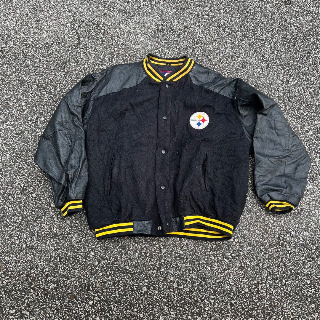 Vintage Steelers Varsity Jacket, Men's Fashion, Coats, Jackets and ...