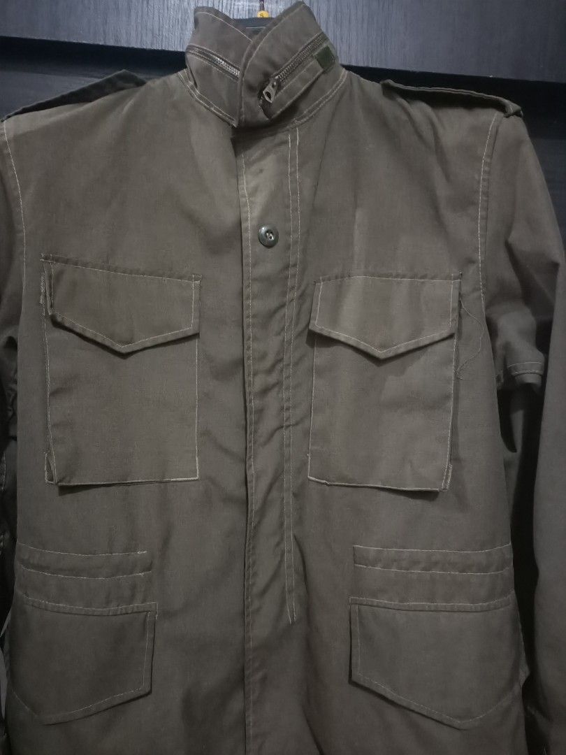 Vintage us army m65 jacket musa zipper, Men's Fashion, Coats, Jackets and Outerwear on Carousell
