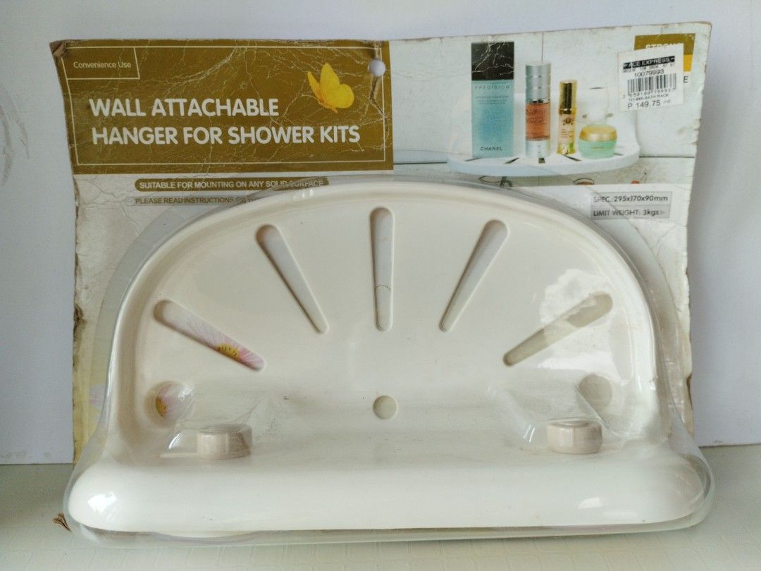 Wall Attachable Shower Kit and Basket, Furniture & Home Living ...