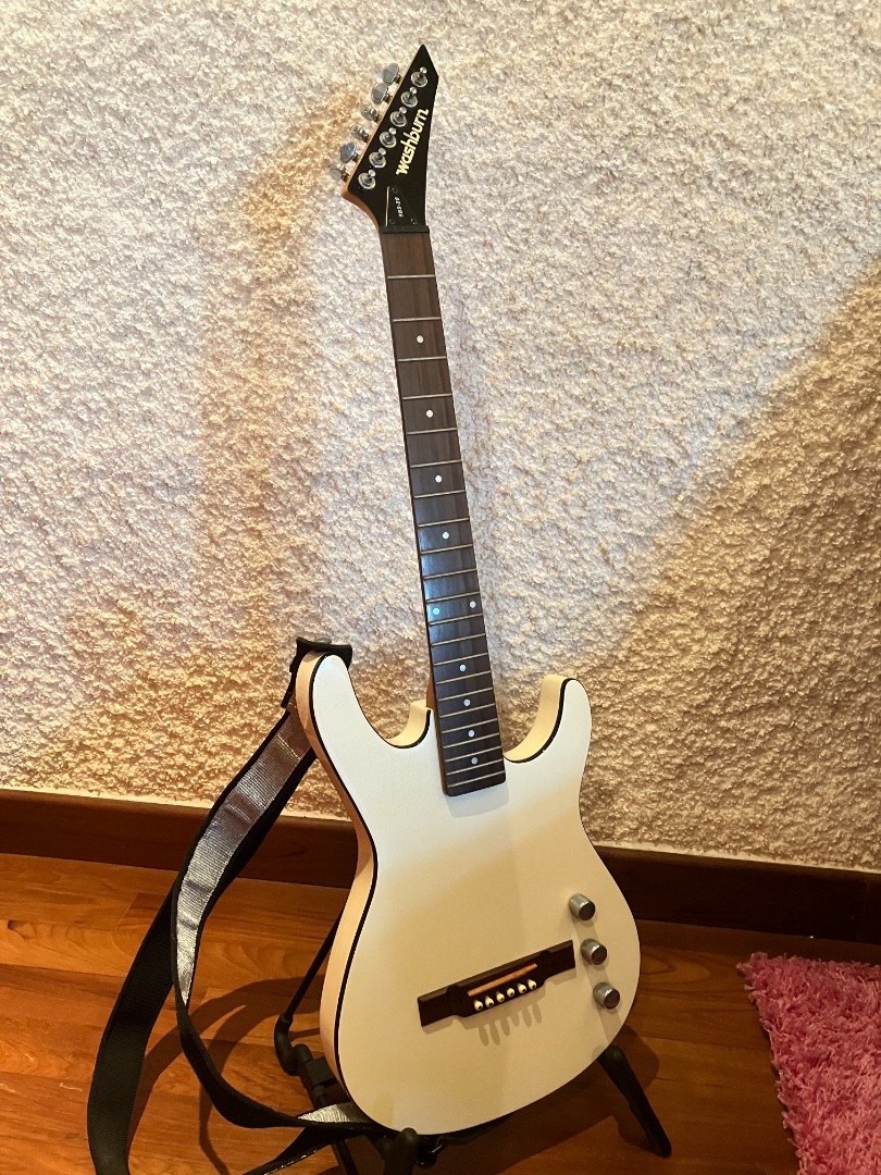 WASHBURN SBS-20 SOLID BODY ACOUSTIC ELECTRIC GUITAR (Vintage Rare) Just serviced at Guitar ...