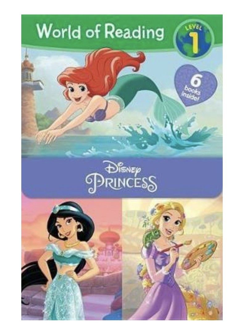 World of Reading Disney Princess set of 6 books, Hobbies & Toys, Books ...