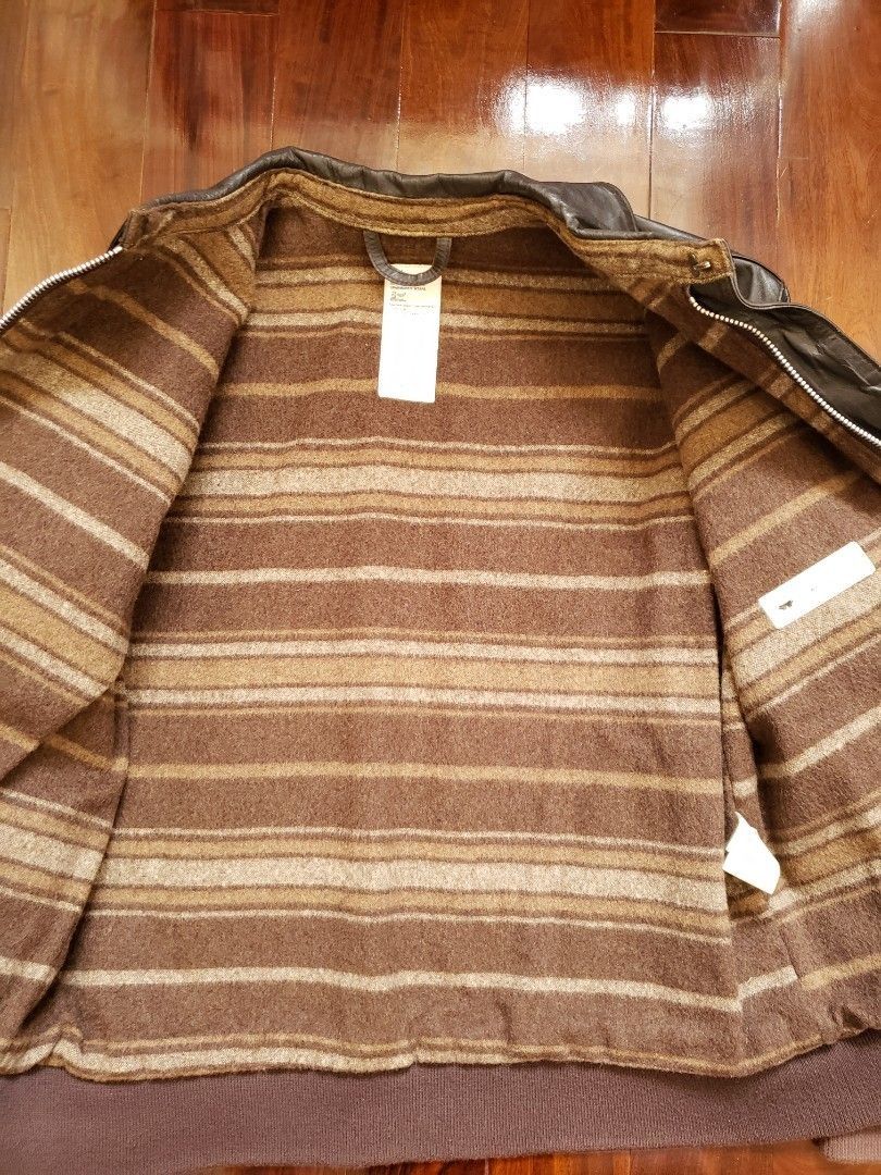 WTAPS A-2 Leather Jacket 馬皮皮褸 羊毛內裡 TSDT-JK18 M碼 日本製 不議價, 男裝, 外套及戶外衣服 - Carousell