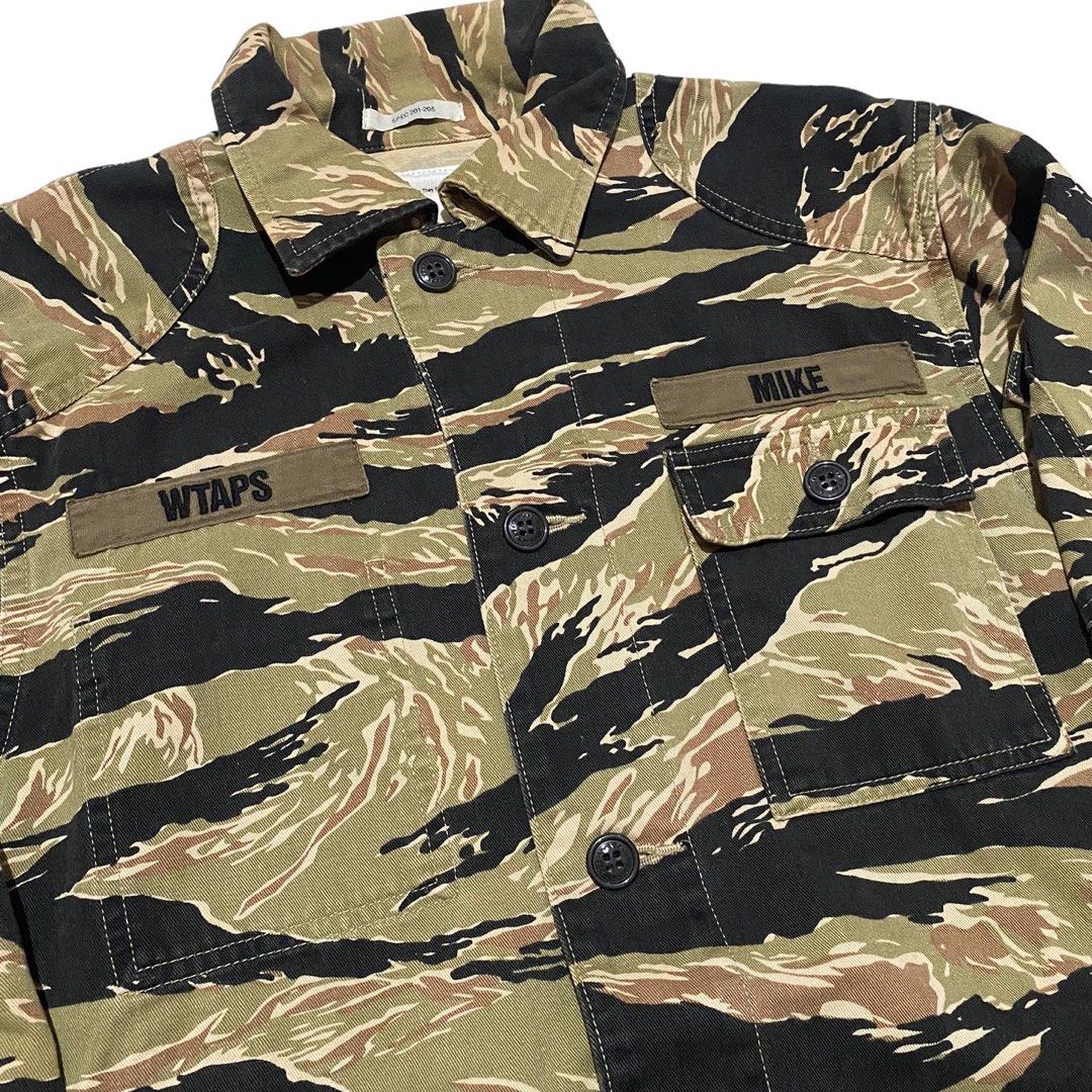 WTAPS tiger stripe BDU shirt, Fesyen Pria, Pakaian , Baju Luaran di ...