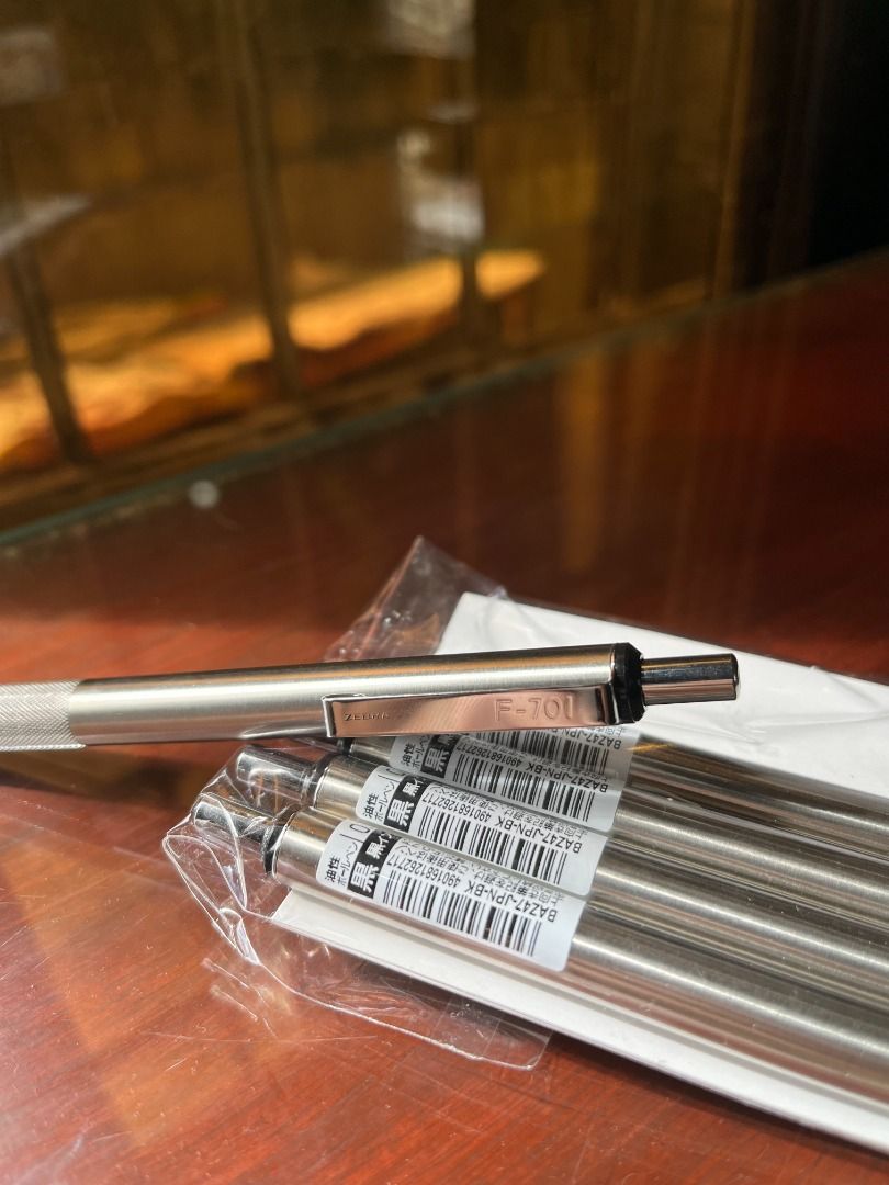ZEBRA F-701 ALL METAL Ballpoint Retractable Pen, Hobbies & Toys ...