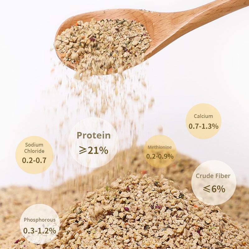 2.5kg MEALWORM + VEGE Chicken Quail HIGH PROTEIN Layer Feed Crumbles ...