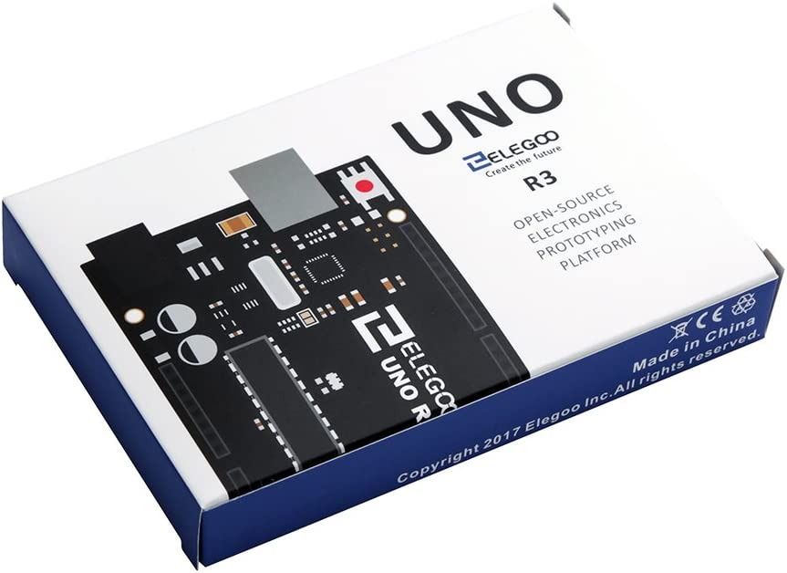 [3442] ELEGOO UNO R3 Board with USB Cable Compatible with Arduino IDE ...