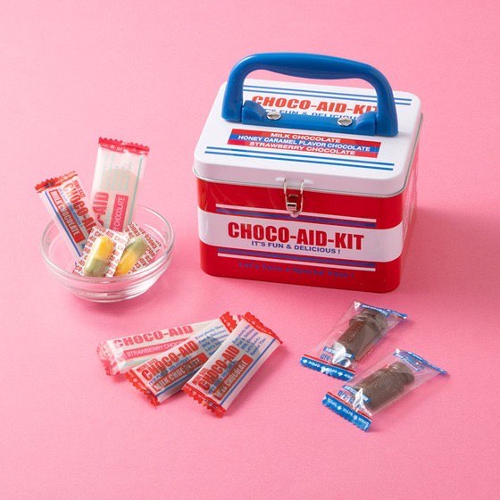 日本代購 CHOCO-AID 鐵盒裝朱古力, 預購 - Carousell
