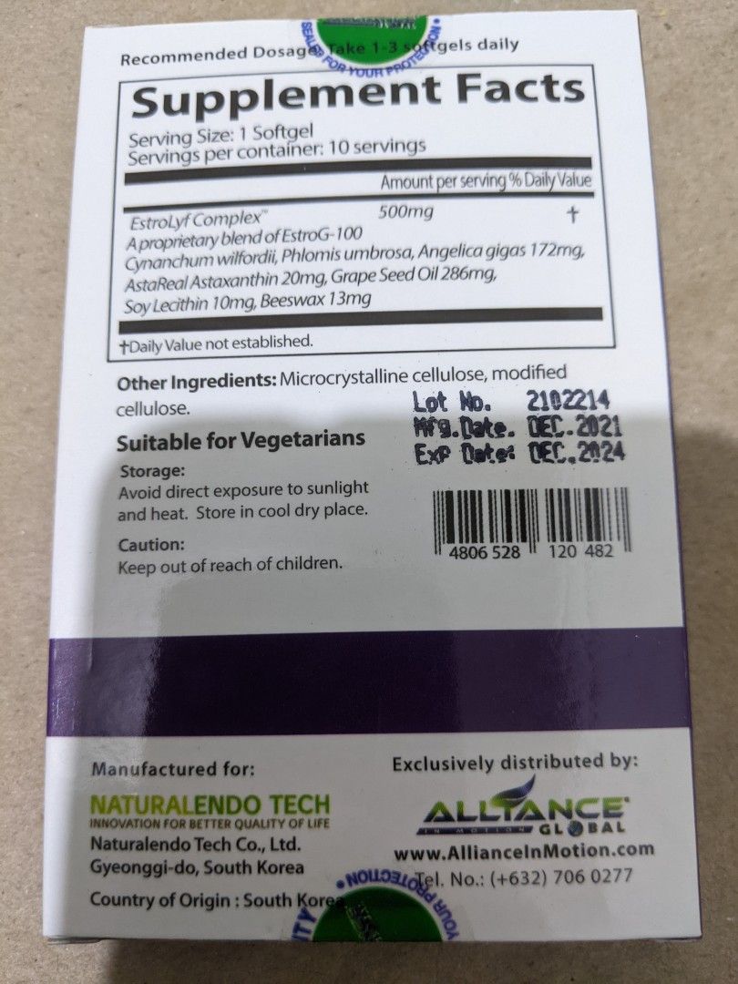 AIM Global Angel-E 10 Caps, Health & Nutrition, Health Supplements ...