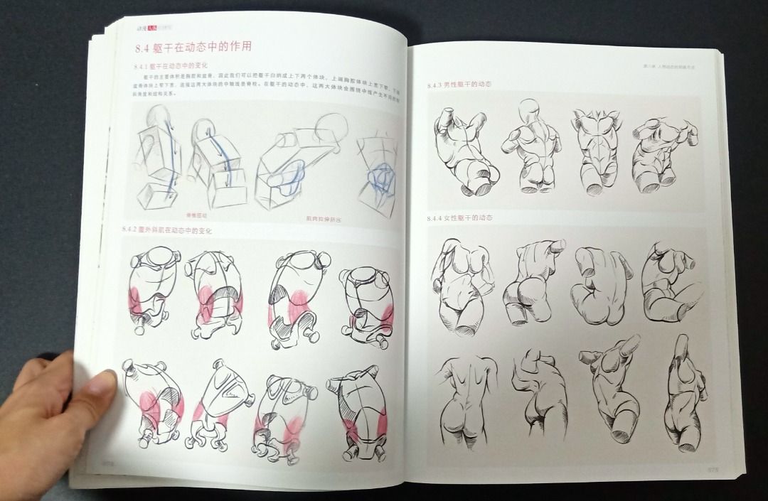 Anime human body technique hand-painted design illustration character ...