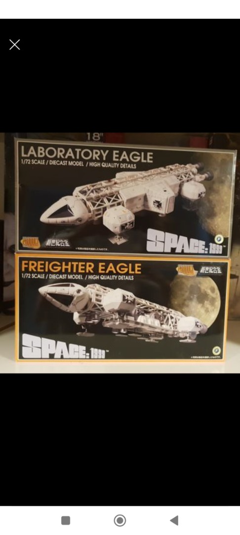 Aoshima Space 1999 Freighter & Laboratory Eagle(Diecast Metal), Hobbies ...
