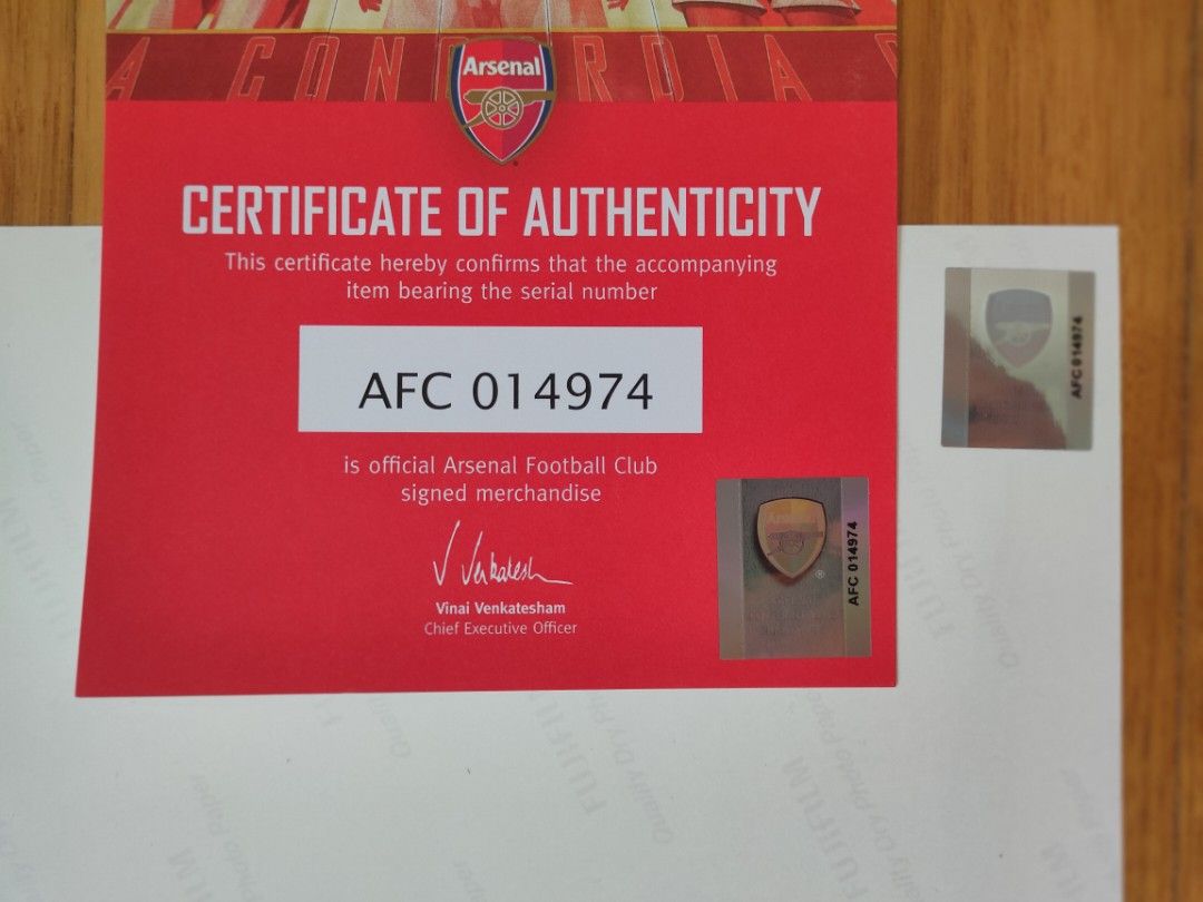 Arsenal 20/21 Signed Team Photo, Hobbies & Toys, Memorabilia ...