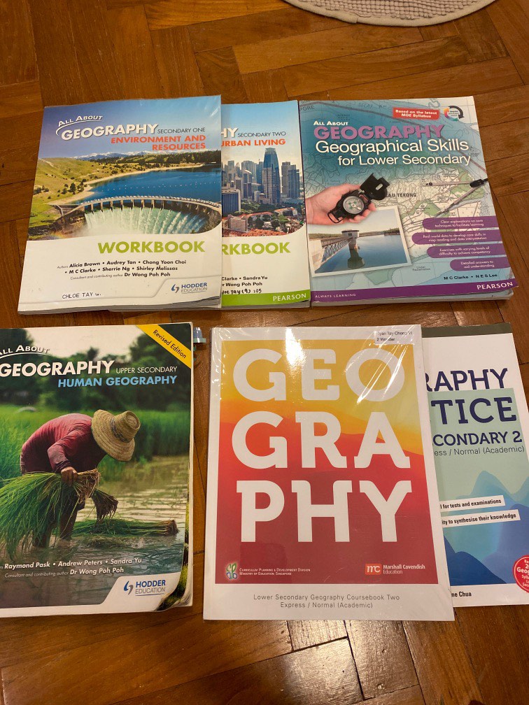 Assorted Geography Textbooks and Workbooks, Hobbies & Toys, Books ...