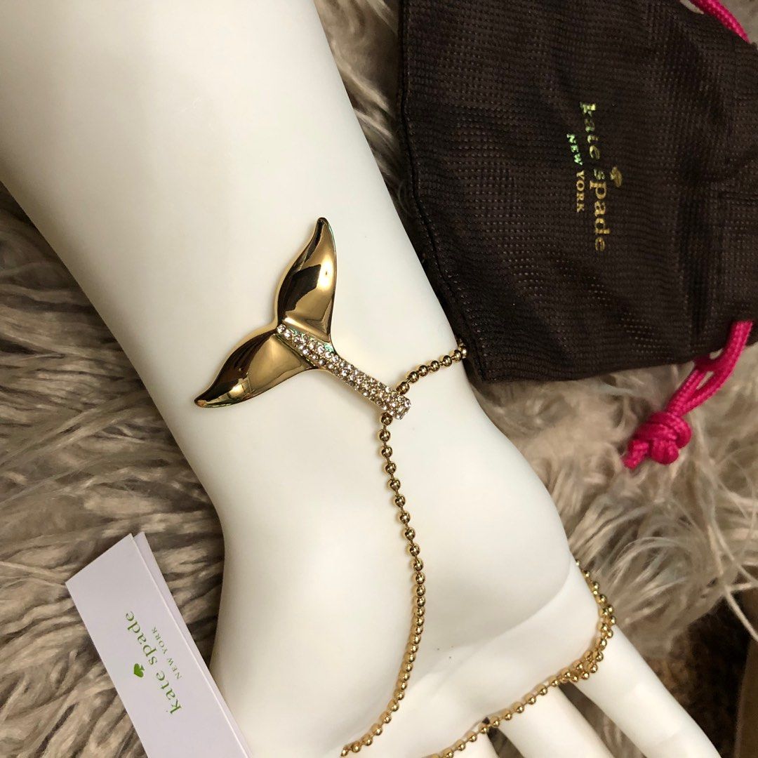 Authentic - Kate Spade New York Mermaid Tail - Gold plated Necklace ...