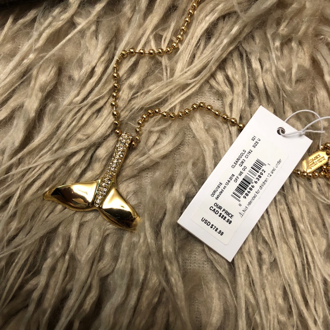 Authentic - Kate Spade New York Mermaid Tail - Gold plated Necklace ...