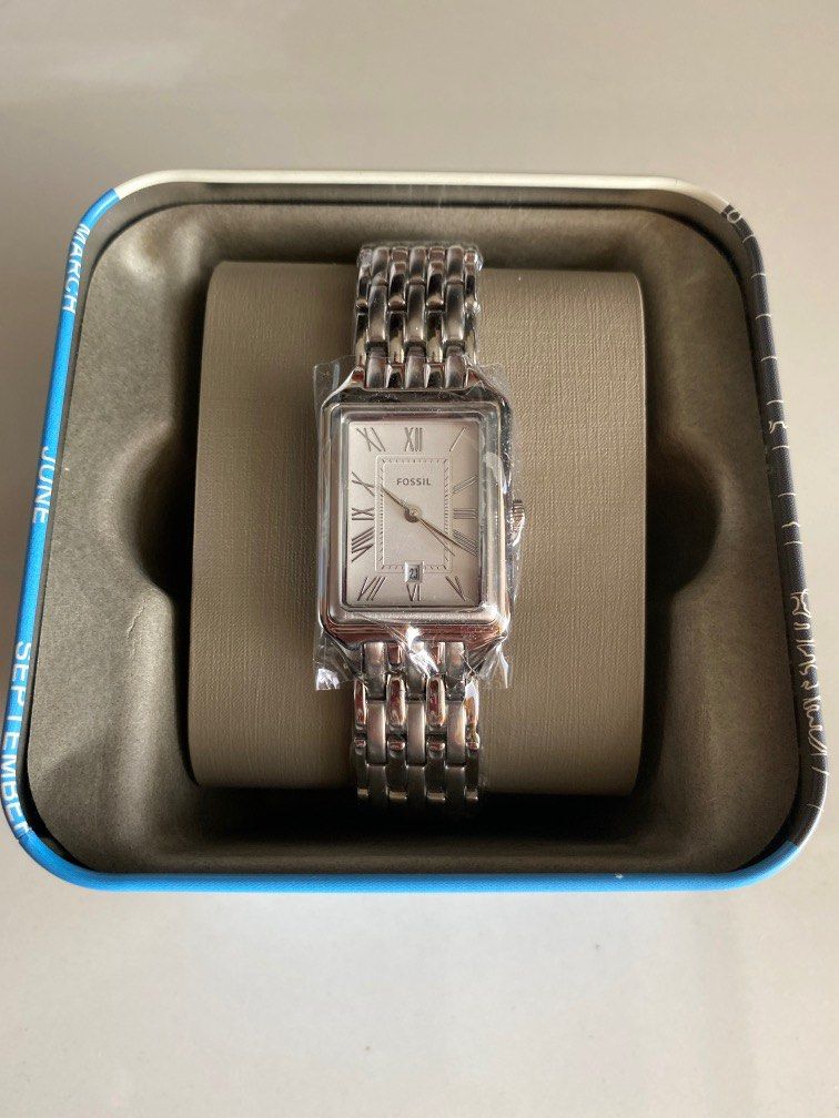 Fossil Raquel Three Hand Date Stainless Steel Watch 23mm Es5221