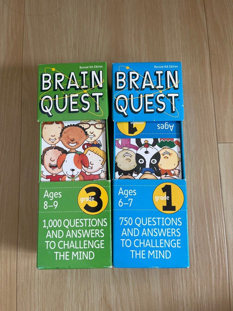 Brain Quest - 1000 questions to challenge the mind, Hobbies & Toys ...