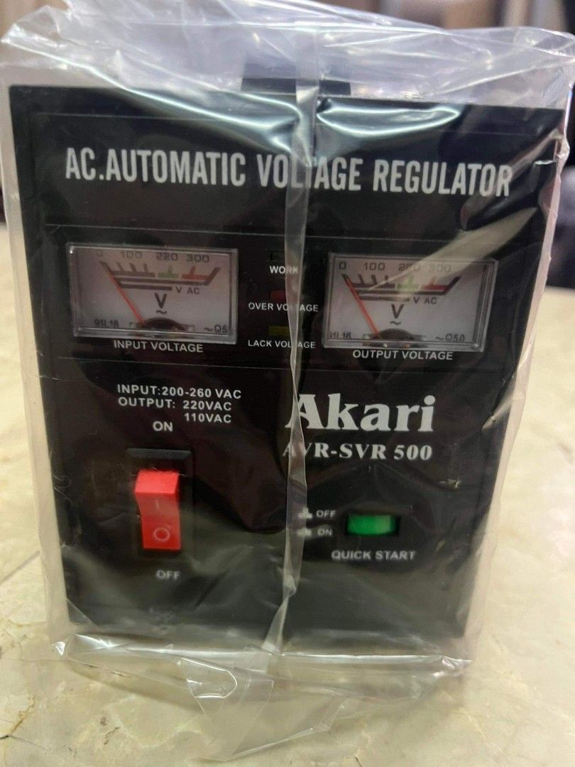 BRAND NEW Akari automatic AC voltage regulator, TV & Home Appliances ...