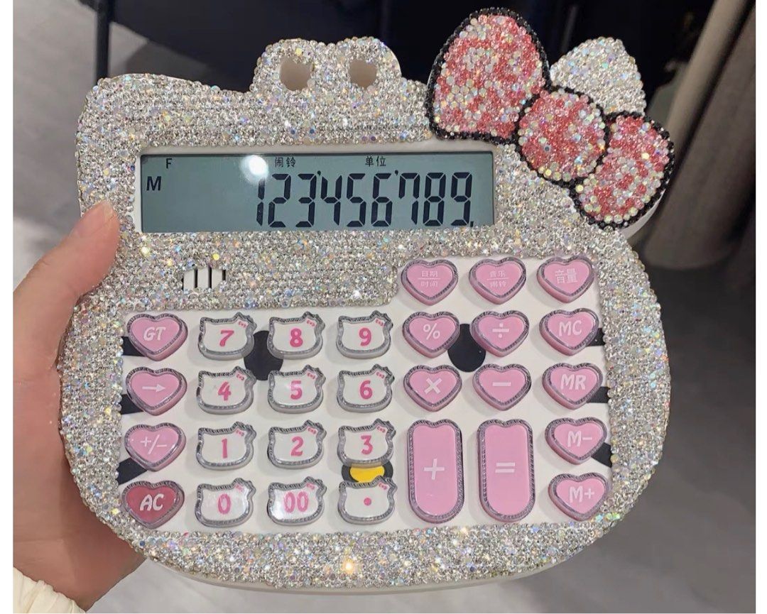 Calculator bling bling hello kitty, Hobbies & Toys, Stationery & Craft ...