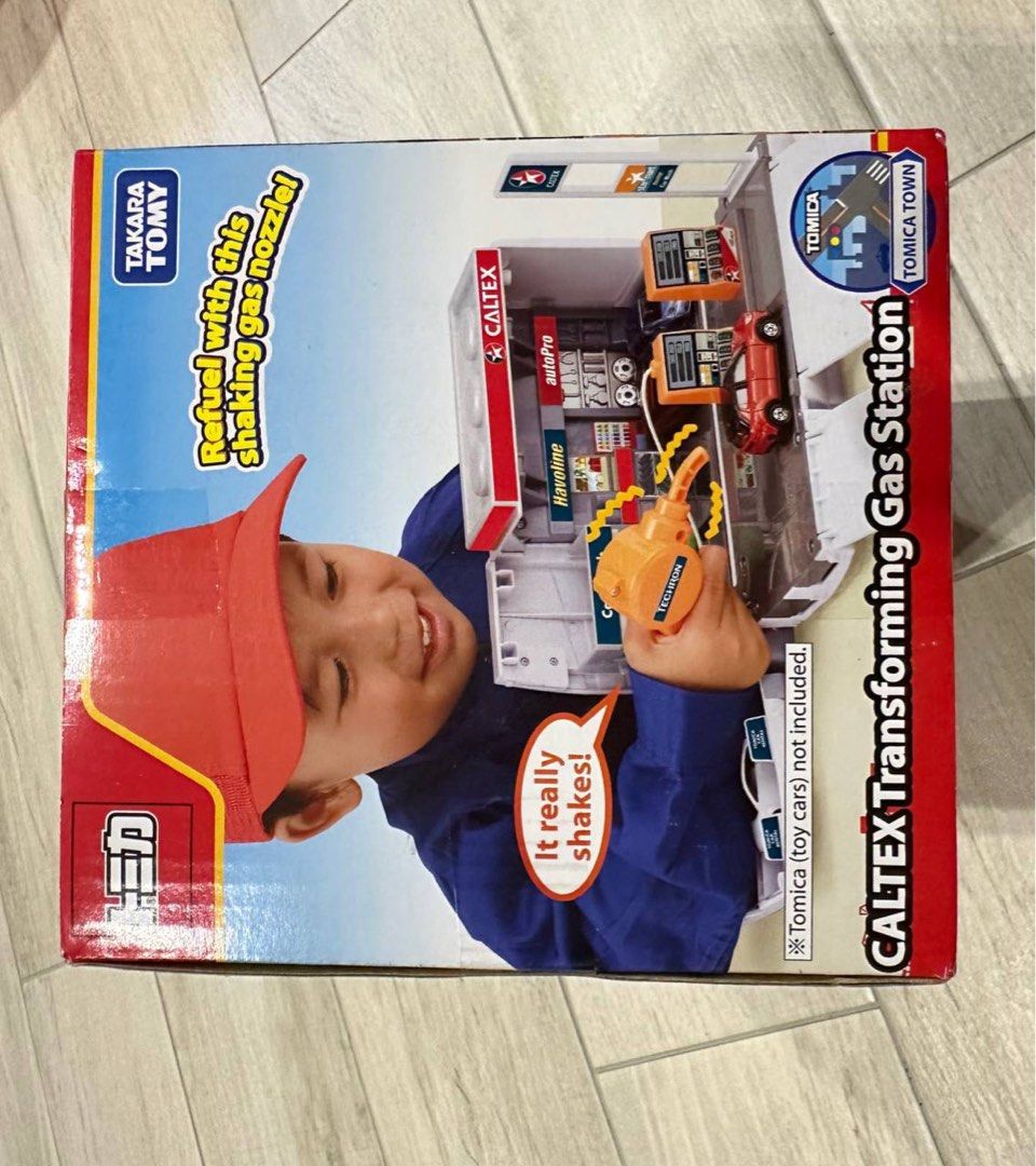 Caltex transforming gas station toy, Hobbies & Toys, Toys & Games on ...
