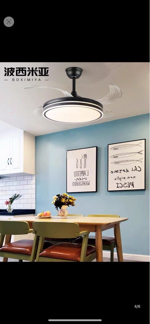 celine fan with light, Furniture & Home Living, Lighting & Fans, Fans ...