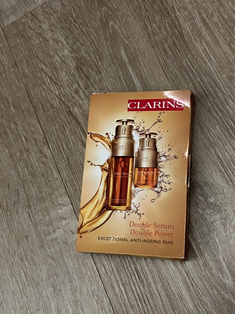Clarins double Serum double power eye sachets, Beauty & Personal Care ...