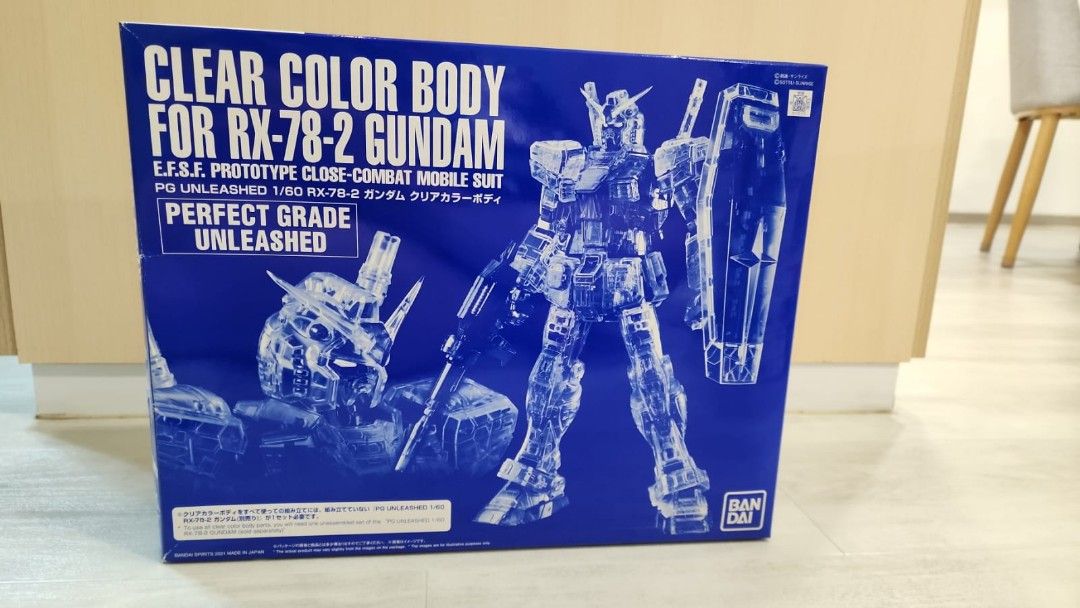Clear Colour Body, RX-78-2 Perfect Grade Unleashed, Hobbies & Toys ...