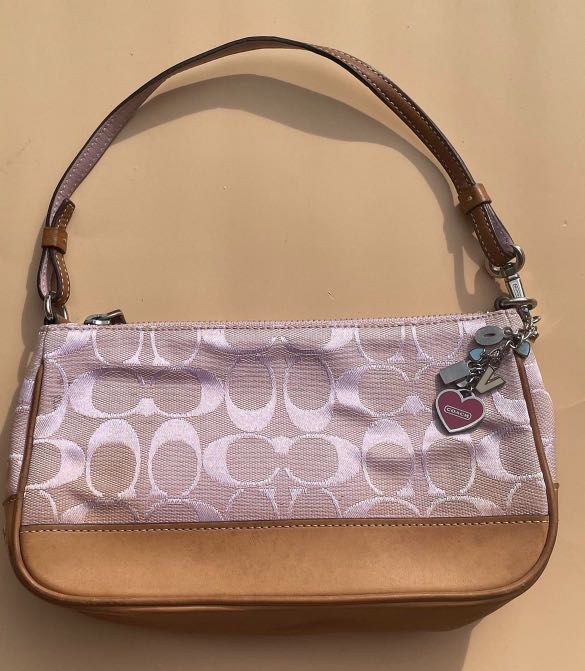 Coach Pink Demi Pochette Bag, Luxury, Bags & Wallets on Carousell