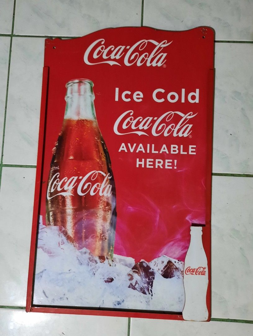Coca Cola Metal Signage, Hobbies & Toys, Memorabilia & Collectibles ...
