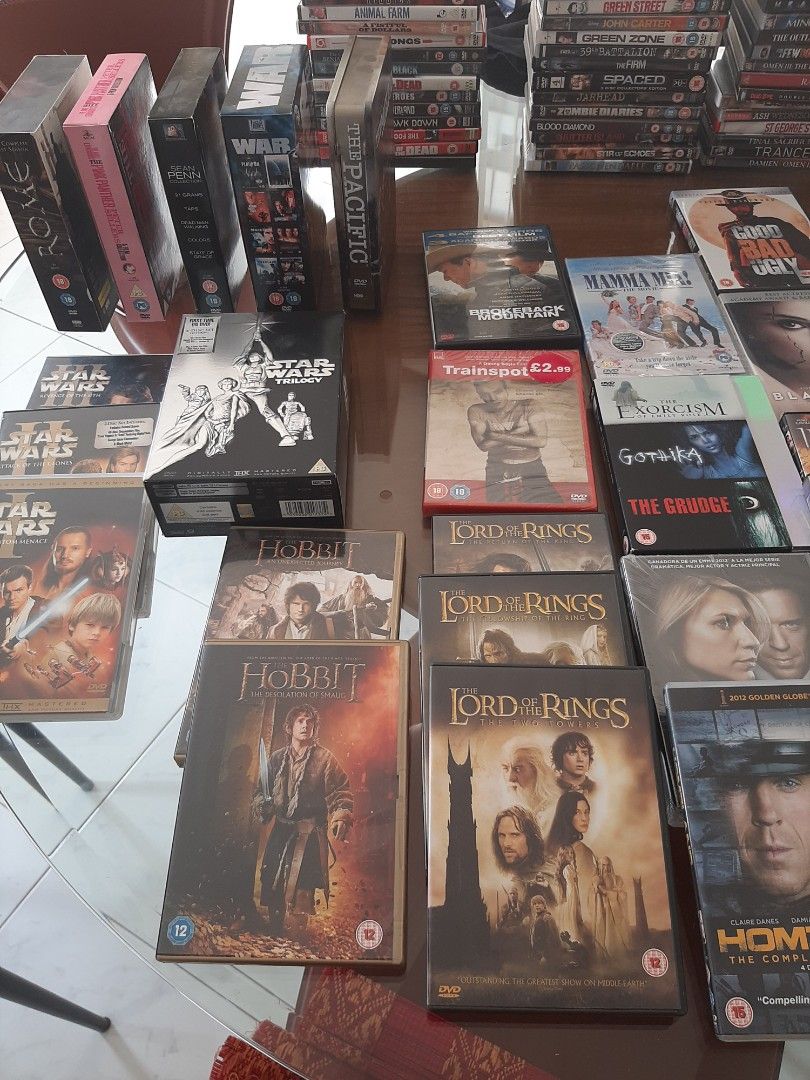 Collection of dvd movies, job lot, over 120 including boxed sets ...