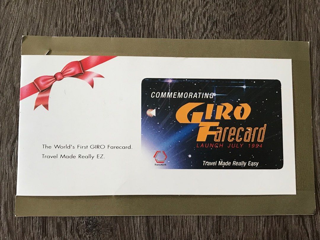 Commemorating Giro Farecard 1994 (Translink), Hobbies & Toys ...