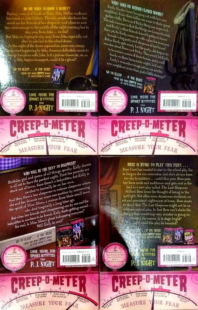 Creepover Collection (Scary stories for kids, whole set), Hobbies ...