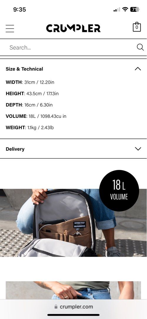 Crumpler Laptop bagpack, Men's Fashion, Bags, Backpacks on Carousell