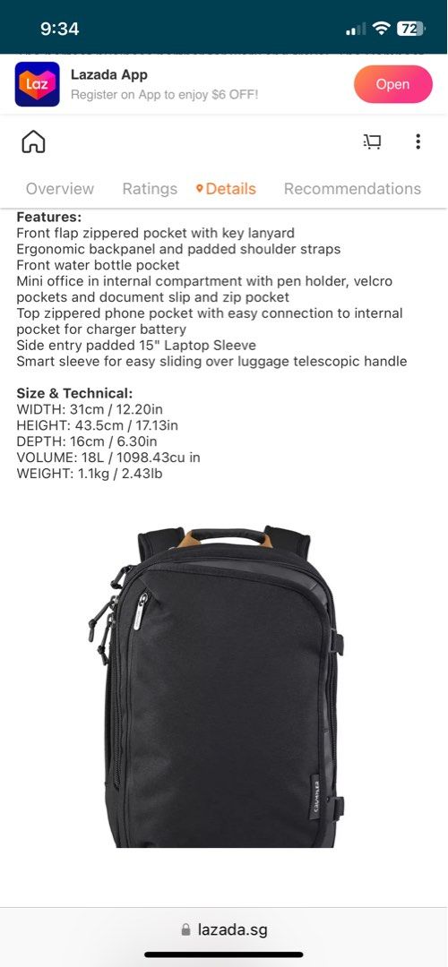 Crumpler Laptop bagpack, Men's Fashion, Bags, Backpacks on Carousell