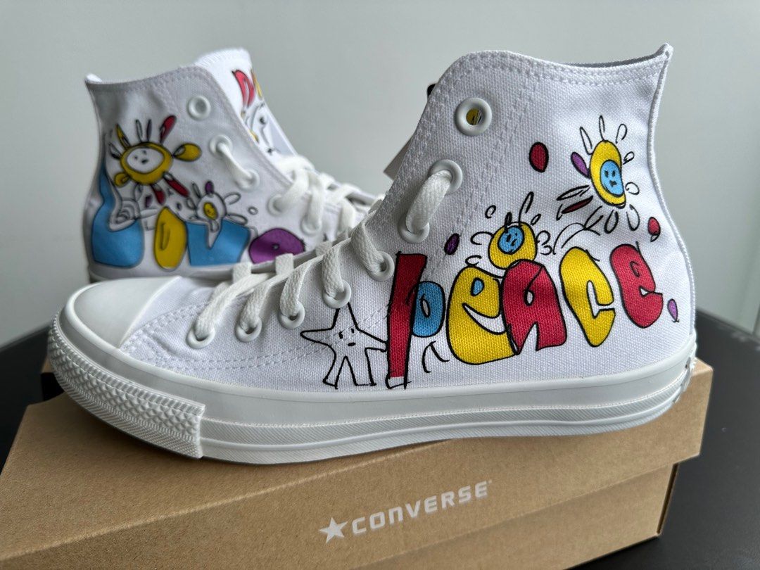Custom Converse by White Atelier, Women's Fashion, Footwear, Sneakers ...