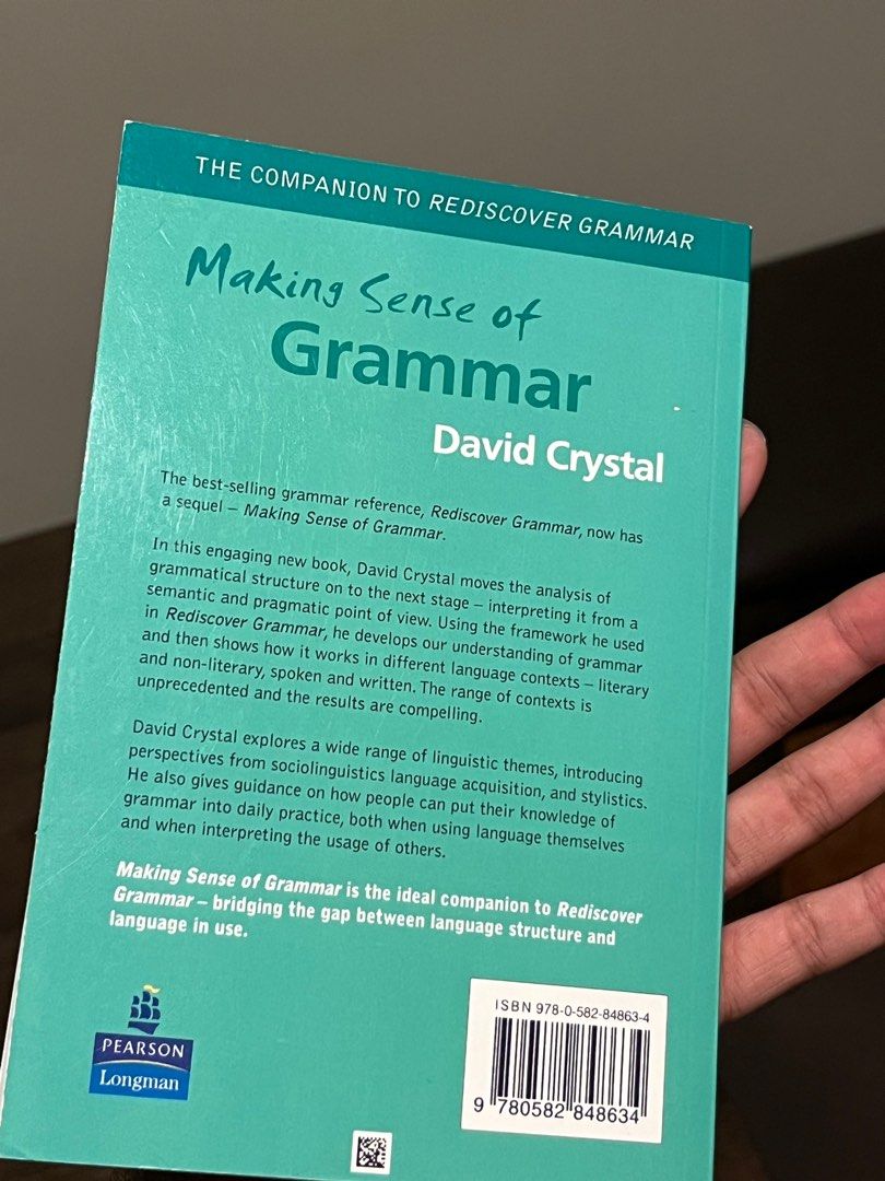 David Crystal’s Making Sense of Grammar (H2 ELL), Hobbies & Toys, Books ...