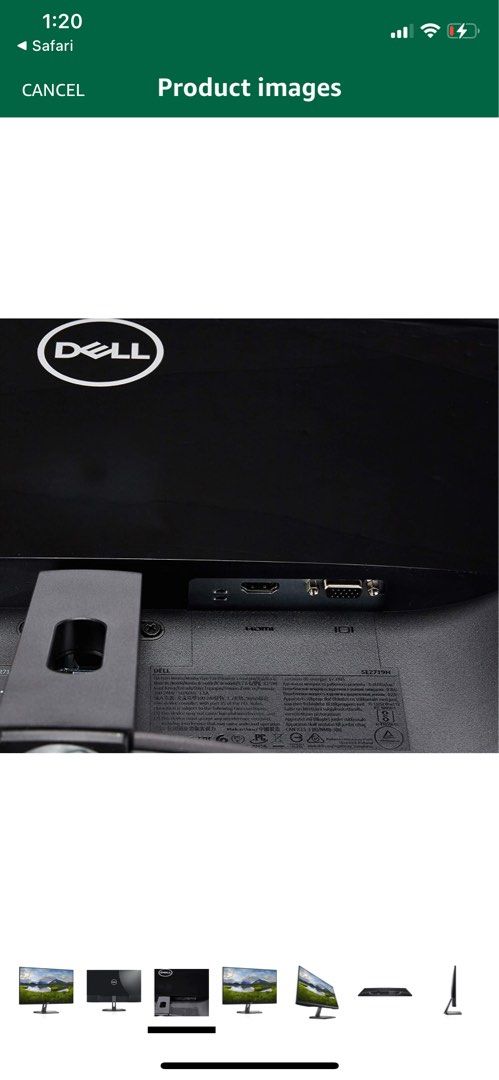 Dell 27 inch LED Backlit LCD Monitor SE2719H IPS Full HD 1080p ...