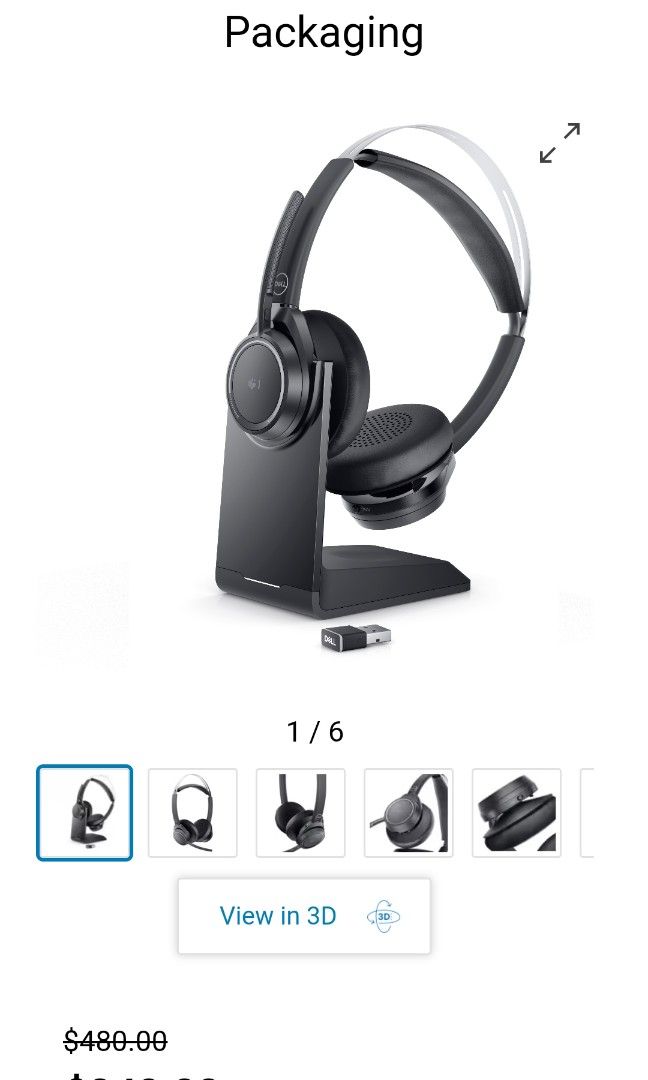 Dell wireless headset, Audio, Headphones & Headsets on Carousell
