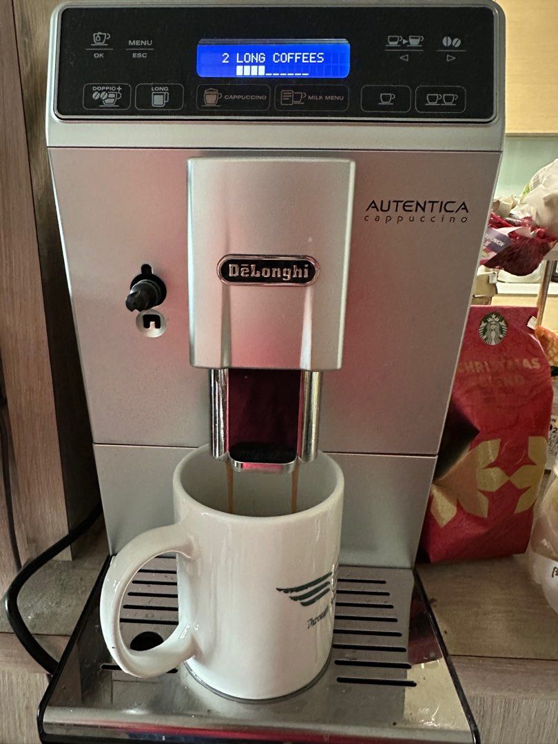 Delonghi Autentica Cappuccino Coffee Machine, TV & Home Appliances ...