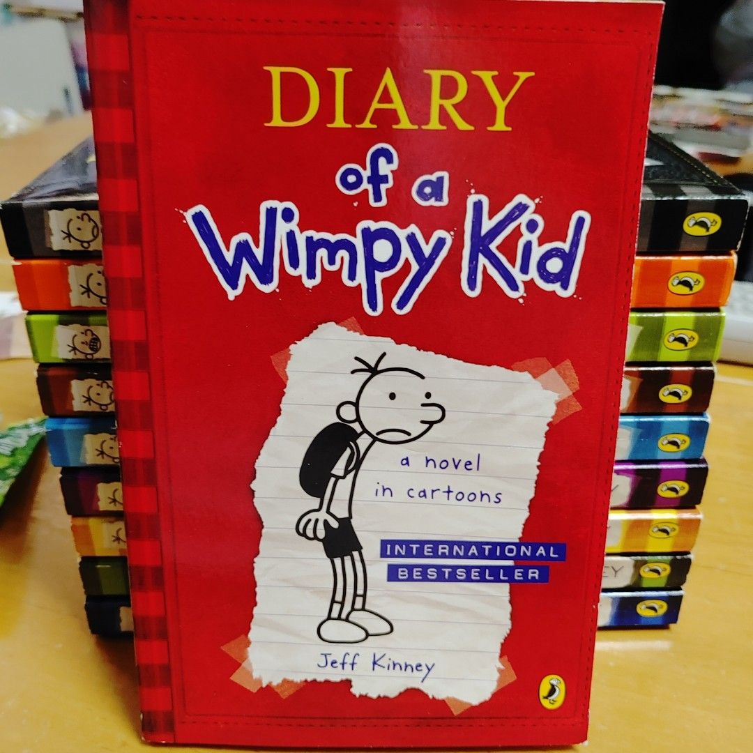 Diary of a Wimpy Kid - A Novel in Cartoons, 興趣及遊戲, 書本 & 文具, 小朋友書 ...