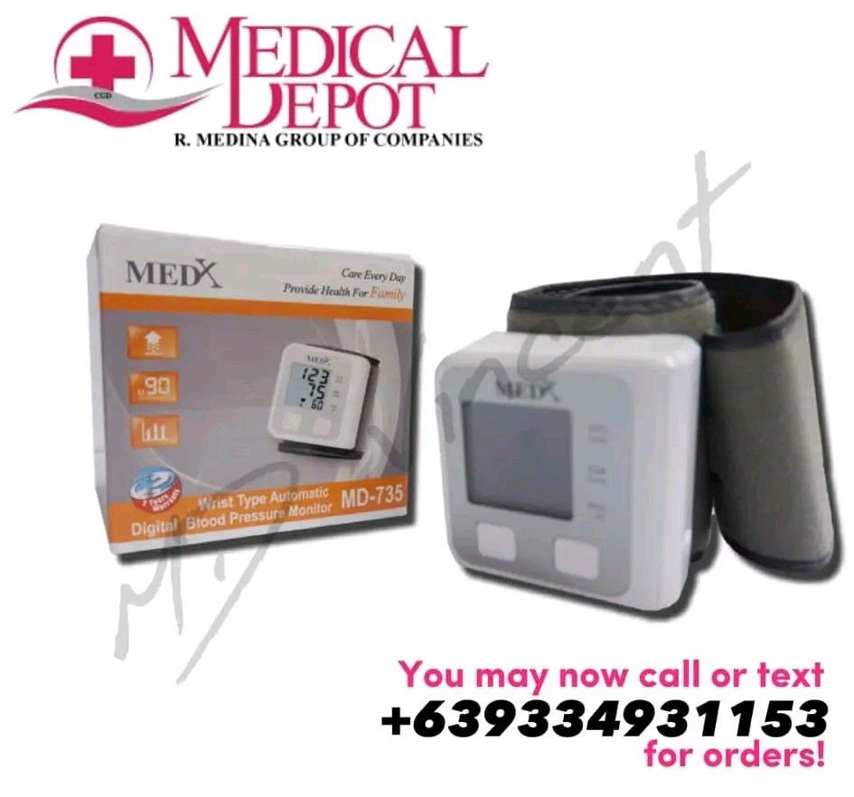 Digital BP Wrist MedX MD-735, Health & Nutrition, Health Monitors ...
