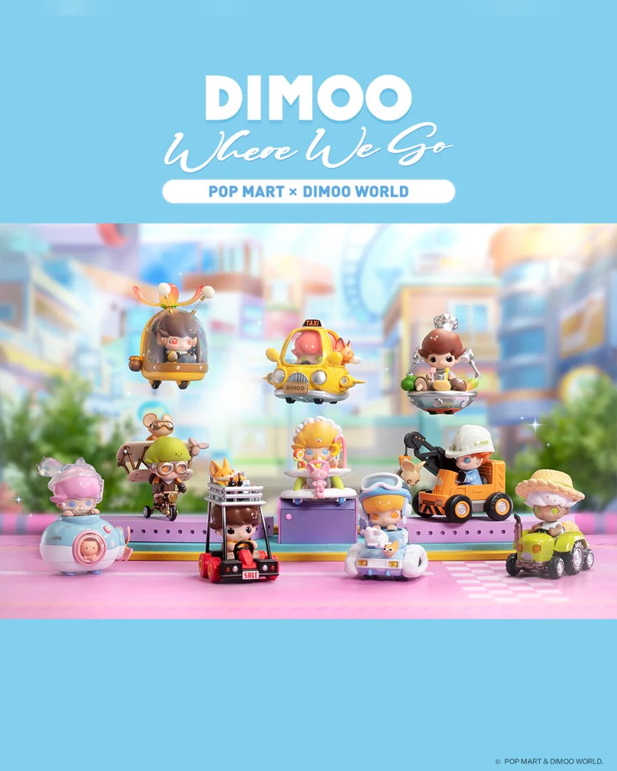 Dimoo Where We Go POP MART full set blind box, Hobbies & Toys, Toys ...
