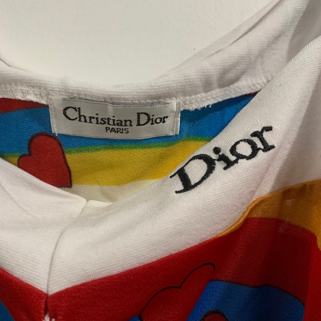 Dior Cartoon Top, Women's Fashion, Tops, Sleeveless on Carousell