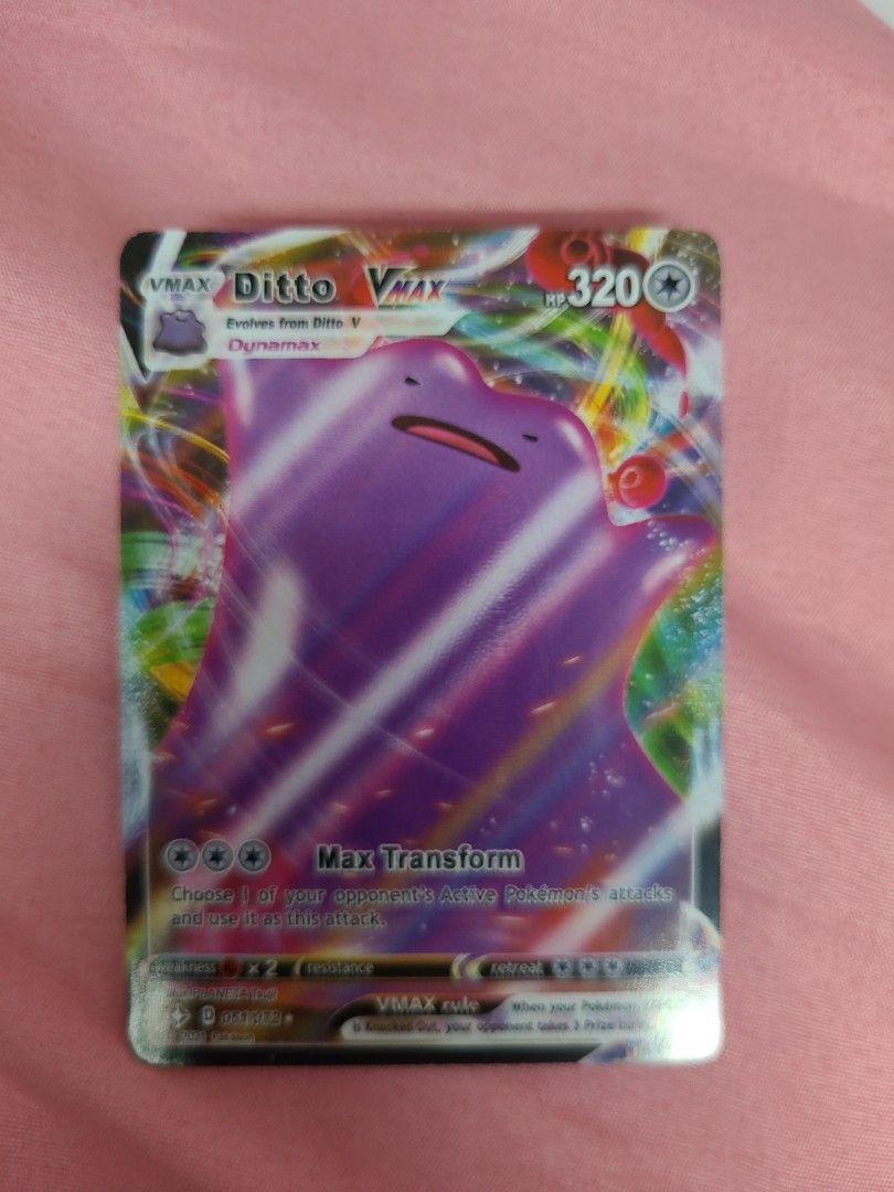 Ditto Vmax, Hobbies & Toys, Toys & Games on Carousell