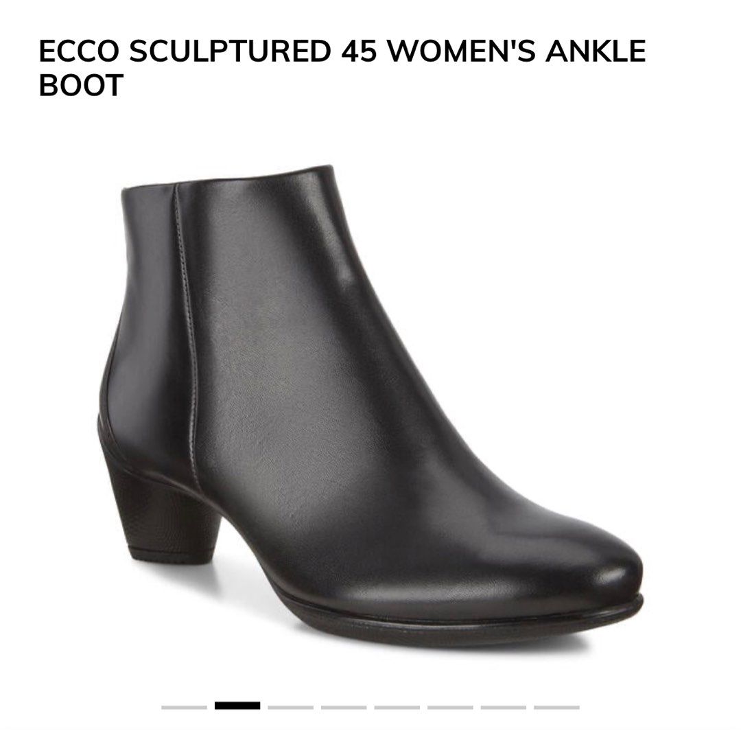 ECCO sculptured 45 women ankle boots (black) EU37, Women's Fashion, Footwear, Boots on Carousell