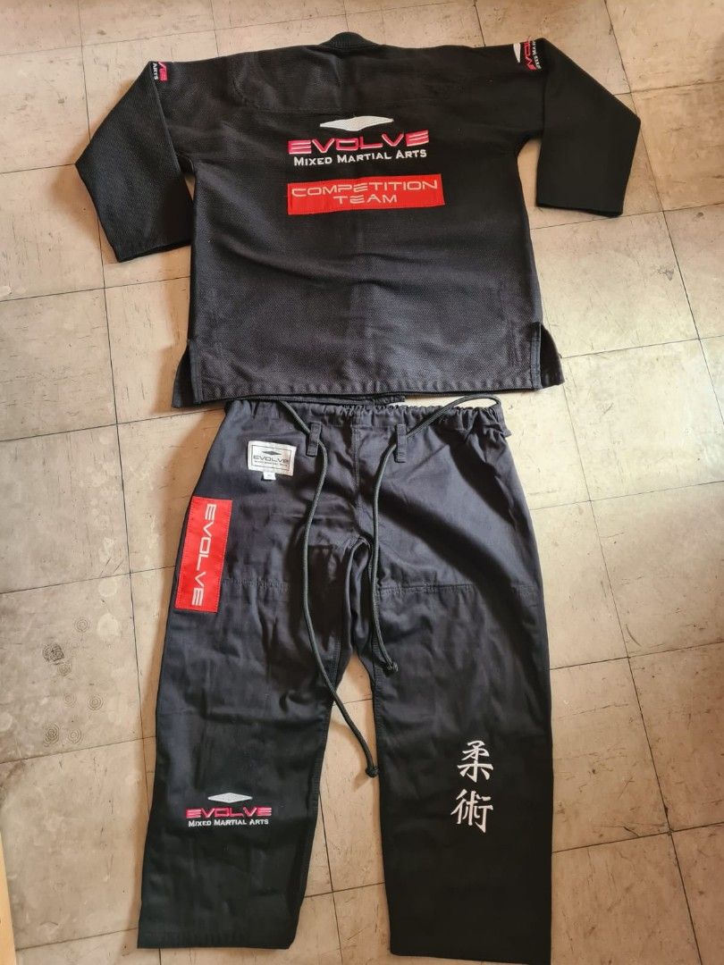 Evolve MMA BJJ Gi Uniform, Men's Fashion, Tops & Sets, Sets ...
